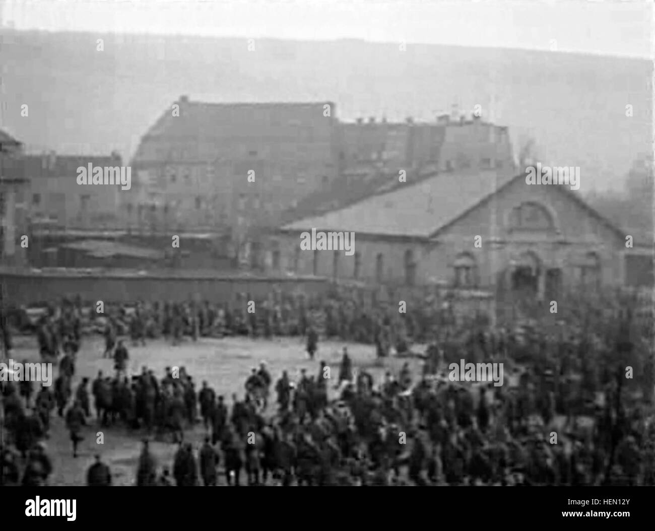 US troops at Maximin barracks 03 Trier 1918 Stock Photo - Alamy