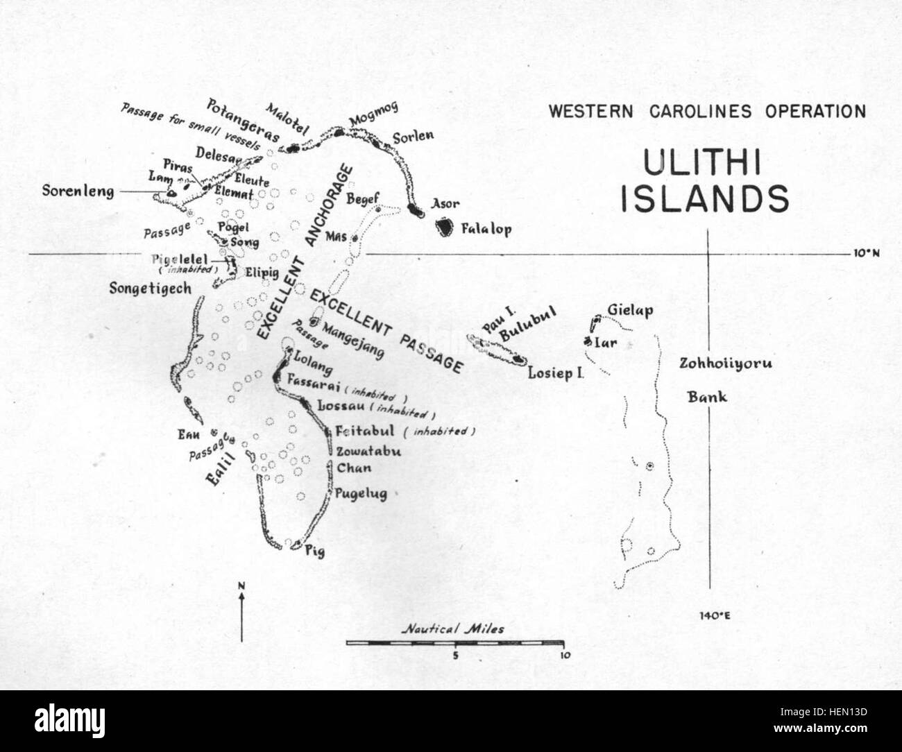 Ulithi Atoll in the Caroline Islands served as a strategic naval base ...