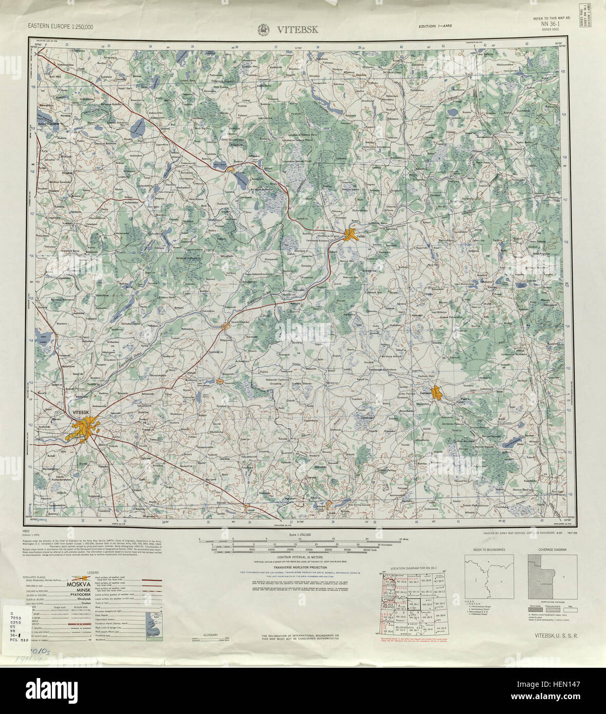 Map of vitebsk hi-res stock photography and images - Alamy