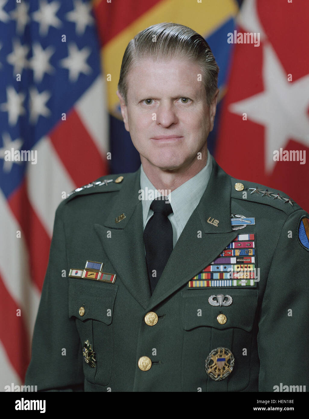 William R. Richardson, official military photo portrait, 1984 Stock ...