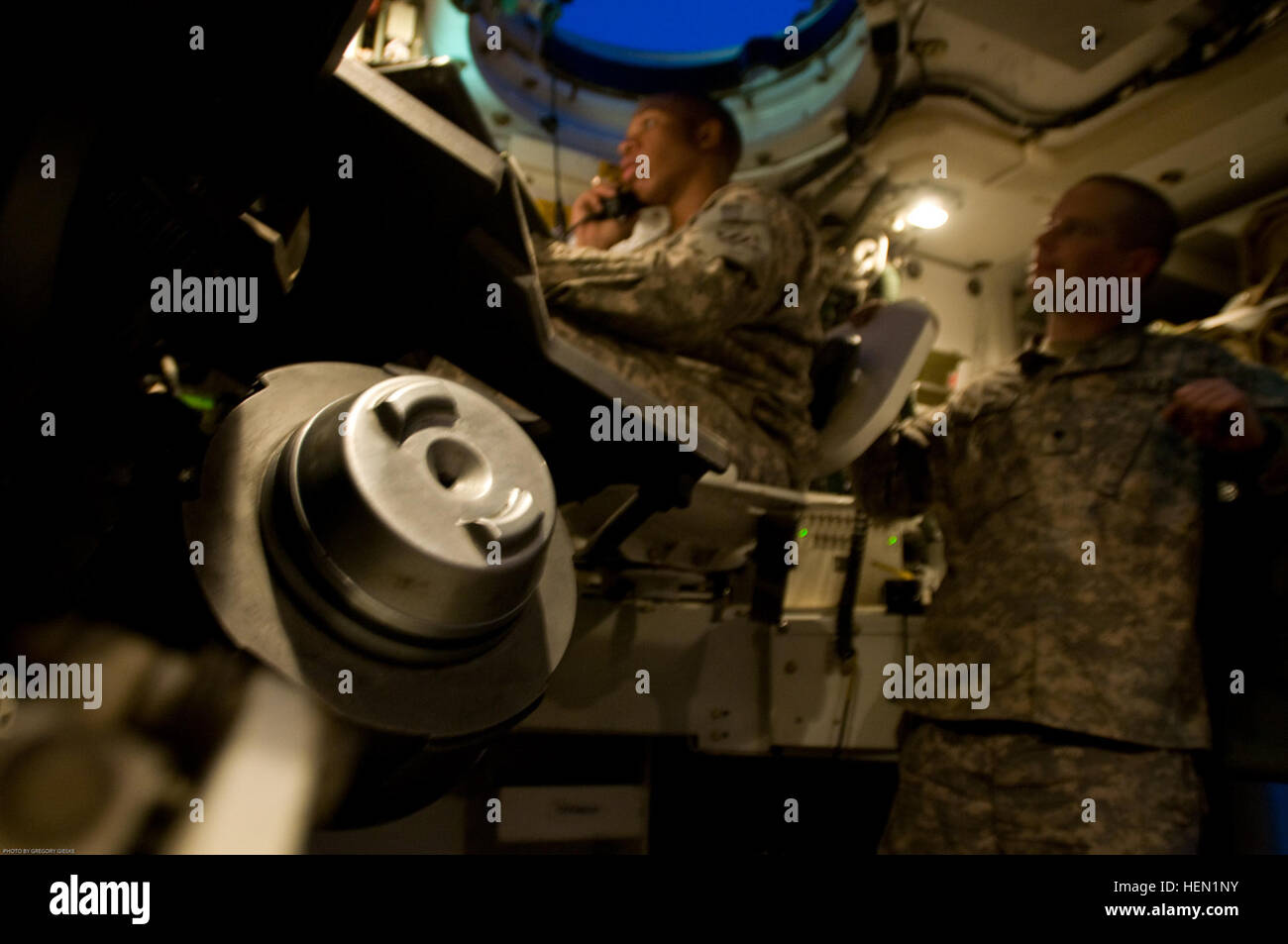 Receiving information from the Fire Support Element located at 2nd ...