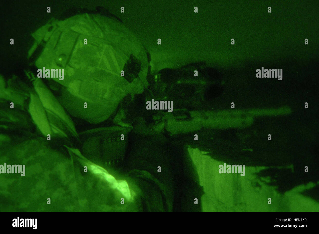 U.S. Army sniper, Sgt. Christopher Kitto from the Sniper Section ...
