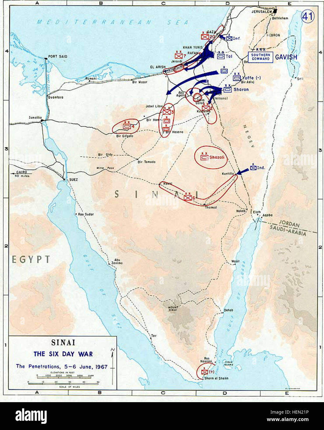 6 day war 1967 hi-res stock photography and images - Alamy