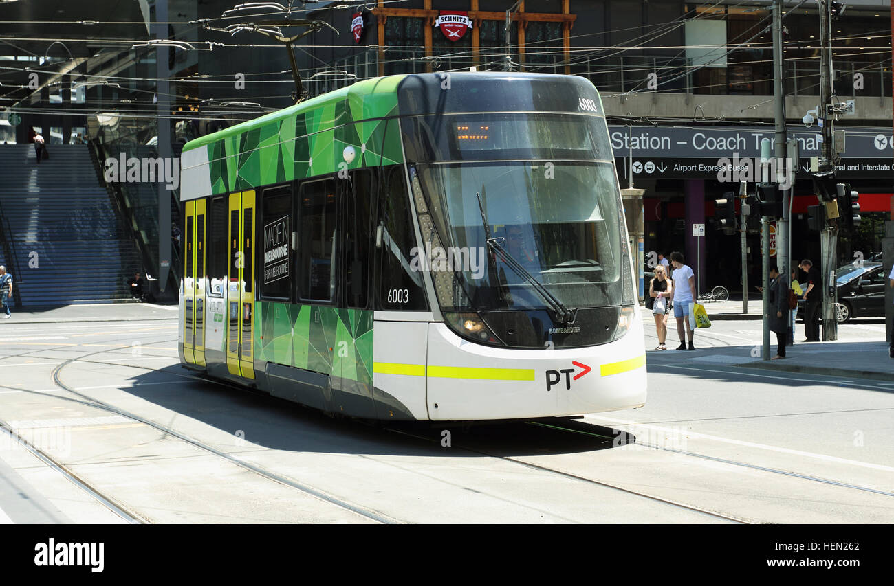 Melbourne modern city tram hi-res stock photography and images - Alamy