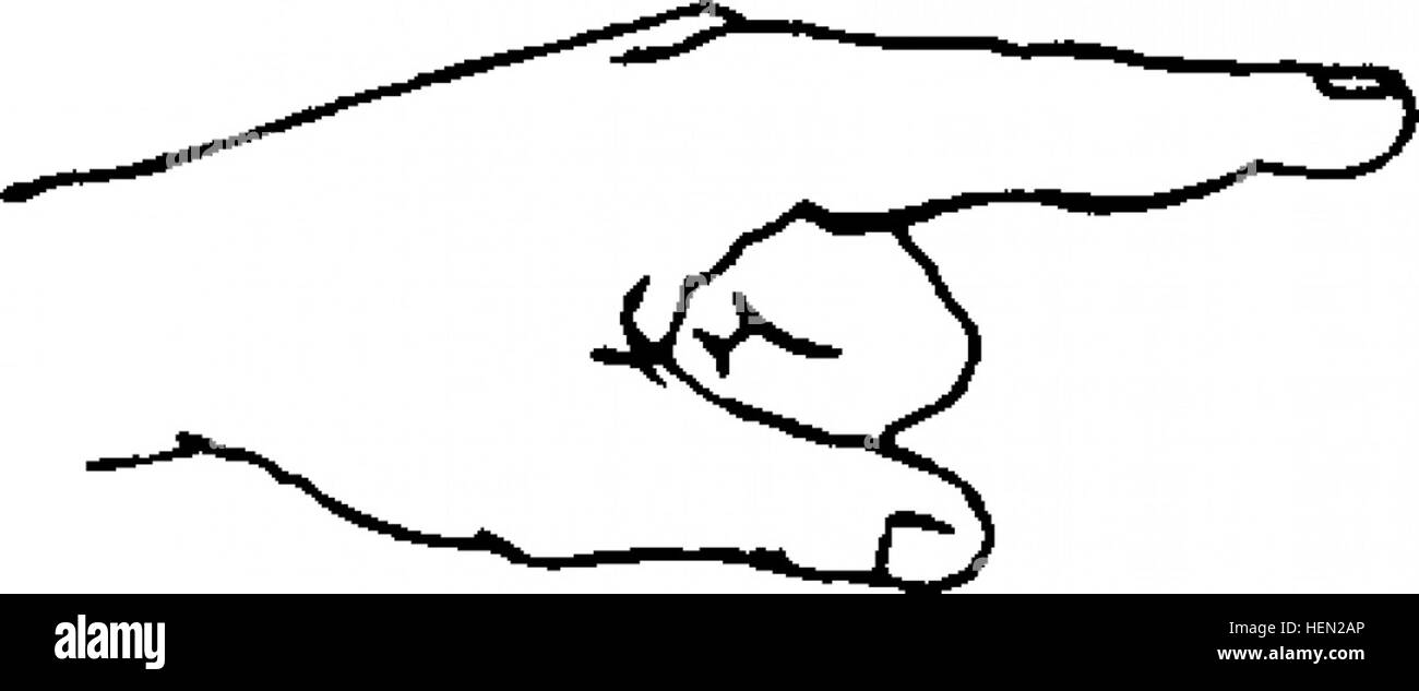 Hand signal - ready to fire Stock Photo - Alamy