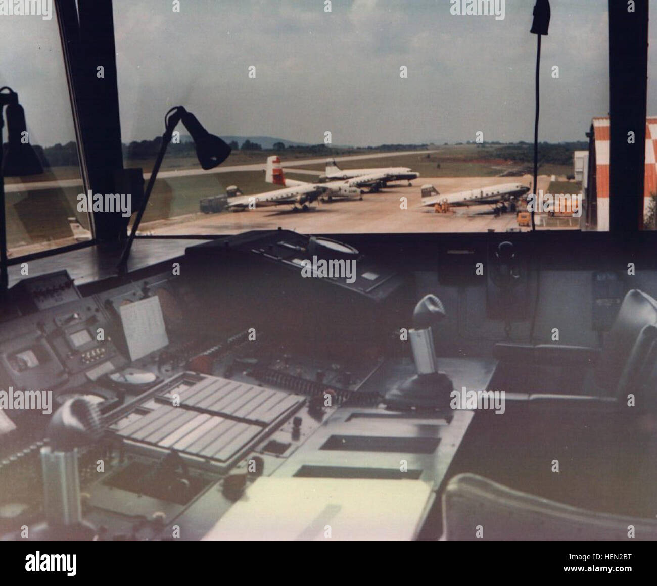 In Redstone Army Airfield Tower Stock Photo - Alamy