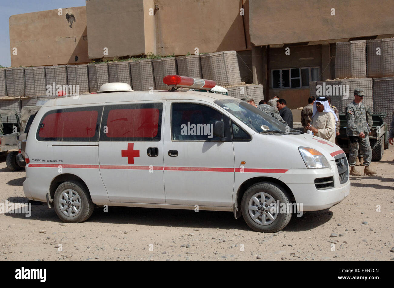 Iraqi ambulance in Bayji Stock Photo - Alamy