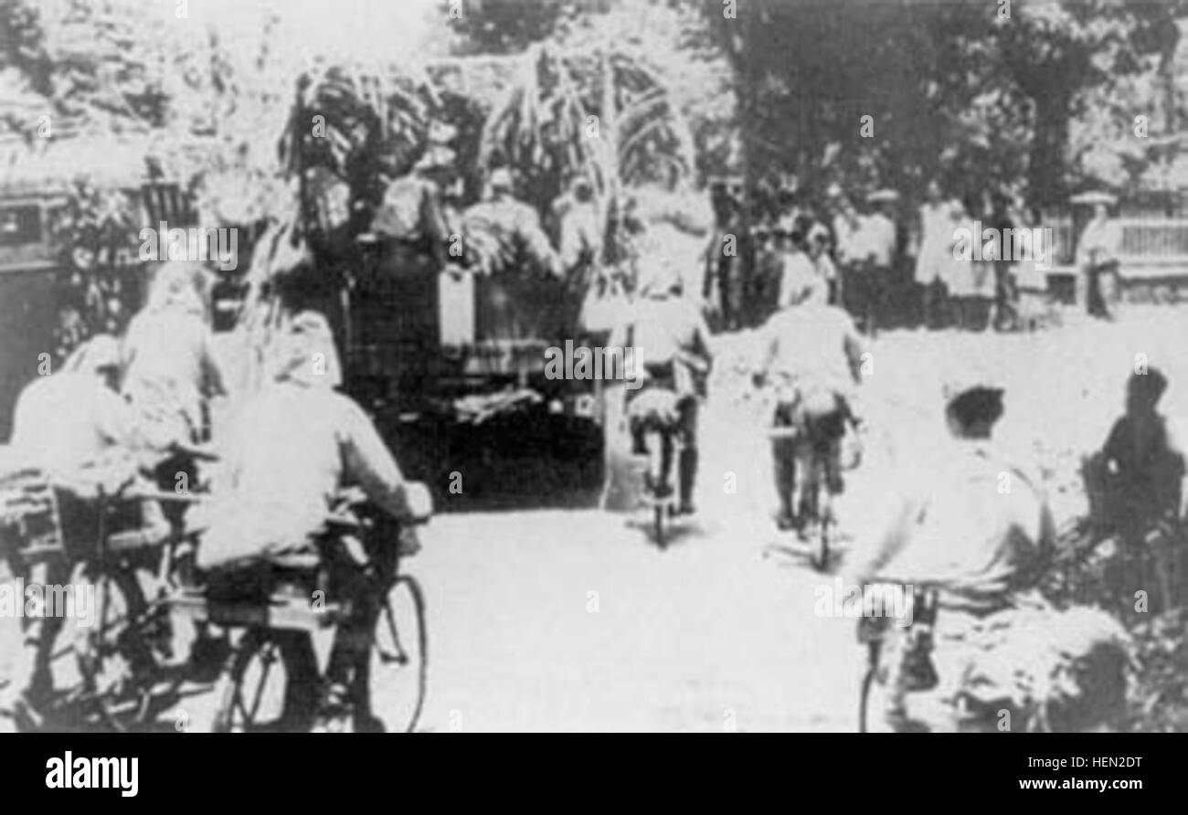Japanese troops move through Java Stock Photo - Alamy