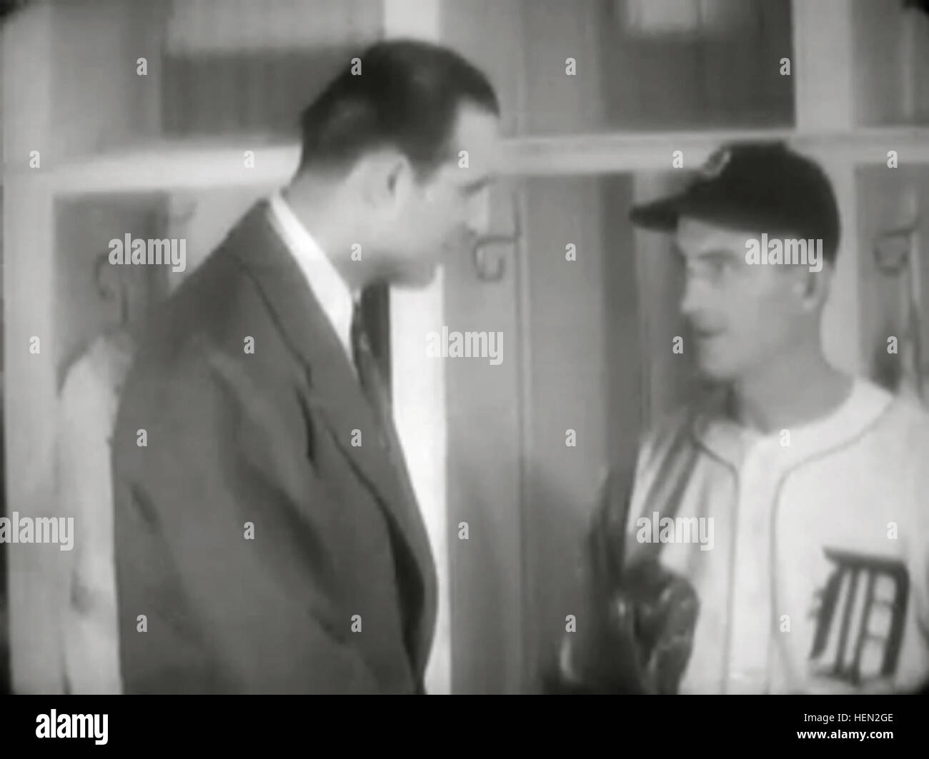 Hank Greenberg and Del Baker 1941 Stock Photo - Alamy