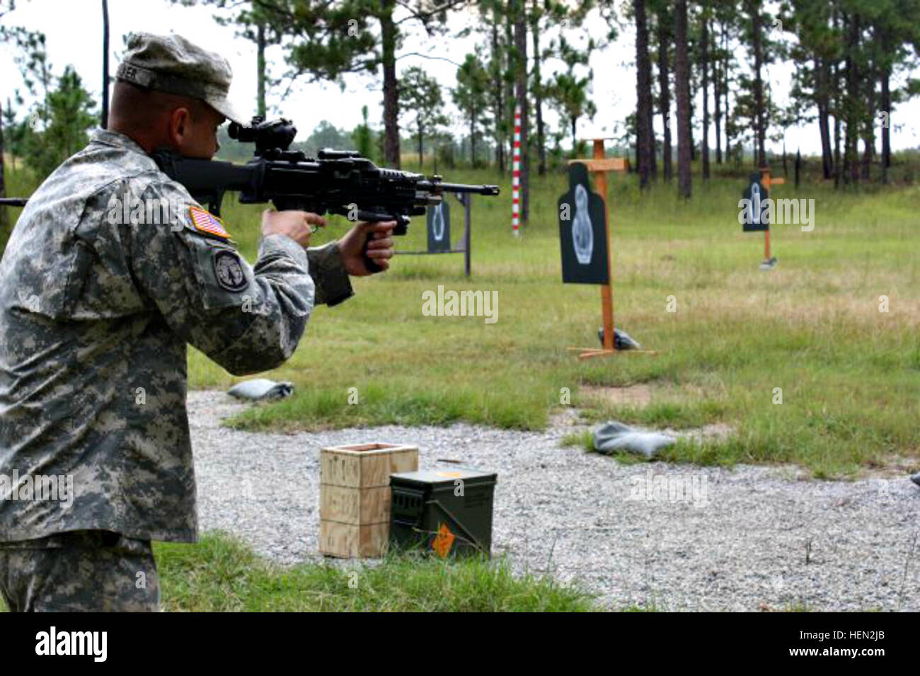 Light Machine Gun at Fort Benning, Ga. 2011 Stock Photo - Alamy