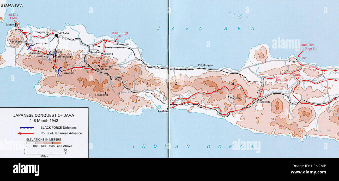 Japanese Conquest of Java Stock Photo - Alamy