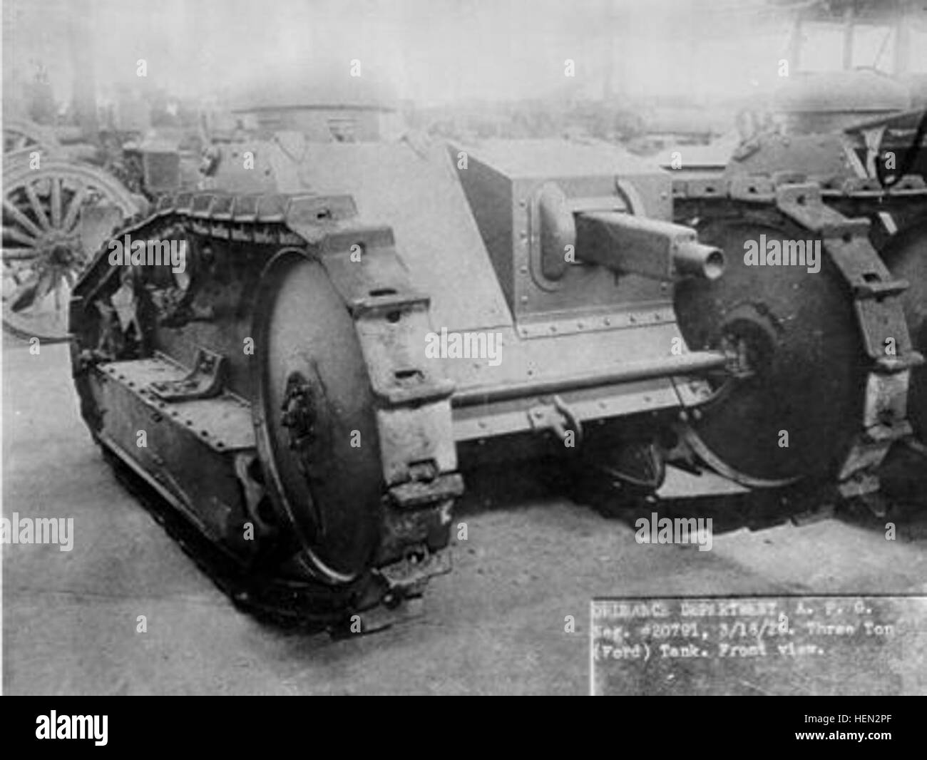 M1918 3 ton tank Black and White Stock Photos & Images - Alamy