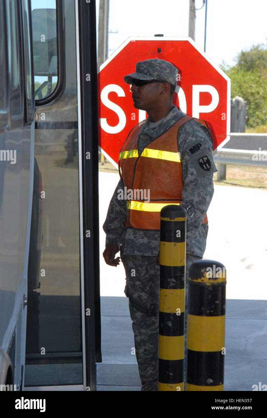 Roadblock, Guantanamo -b Stock Photo - Alamy