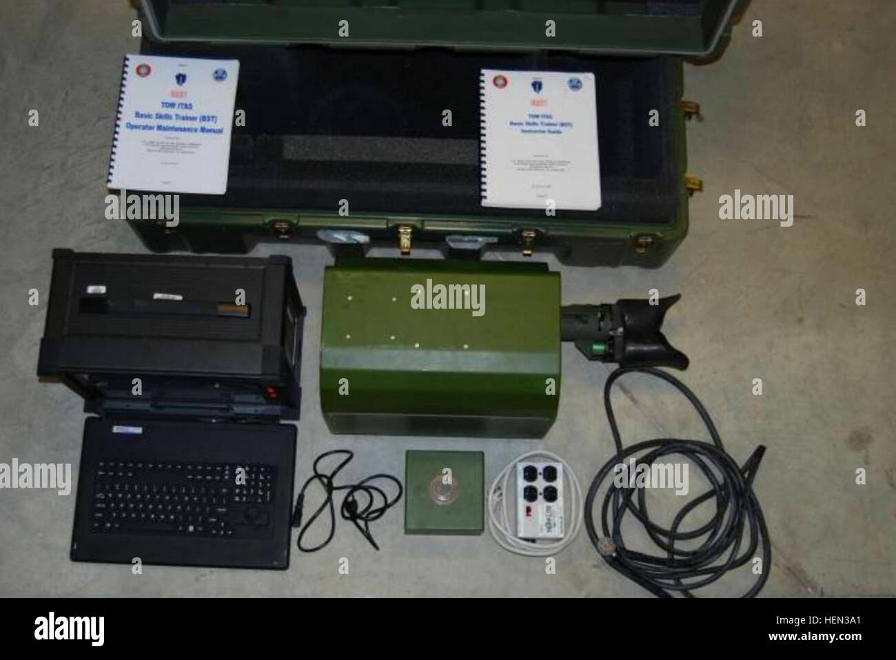 Trainer kit for the TOW ITAS missile system, providing soldiers with ...