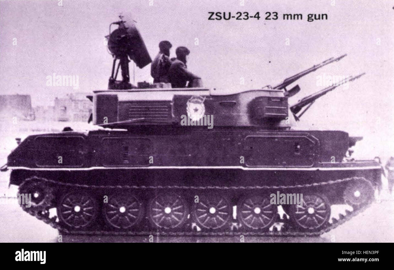 ZSU-23-4 23 mm gun Stock Photo - Alamy
