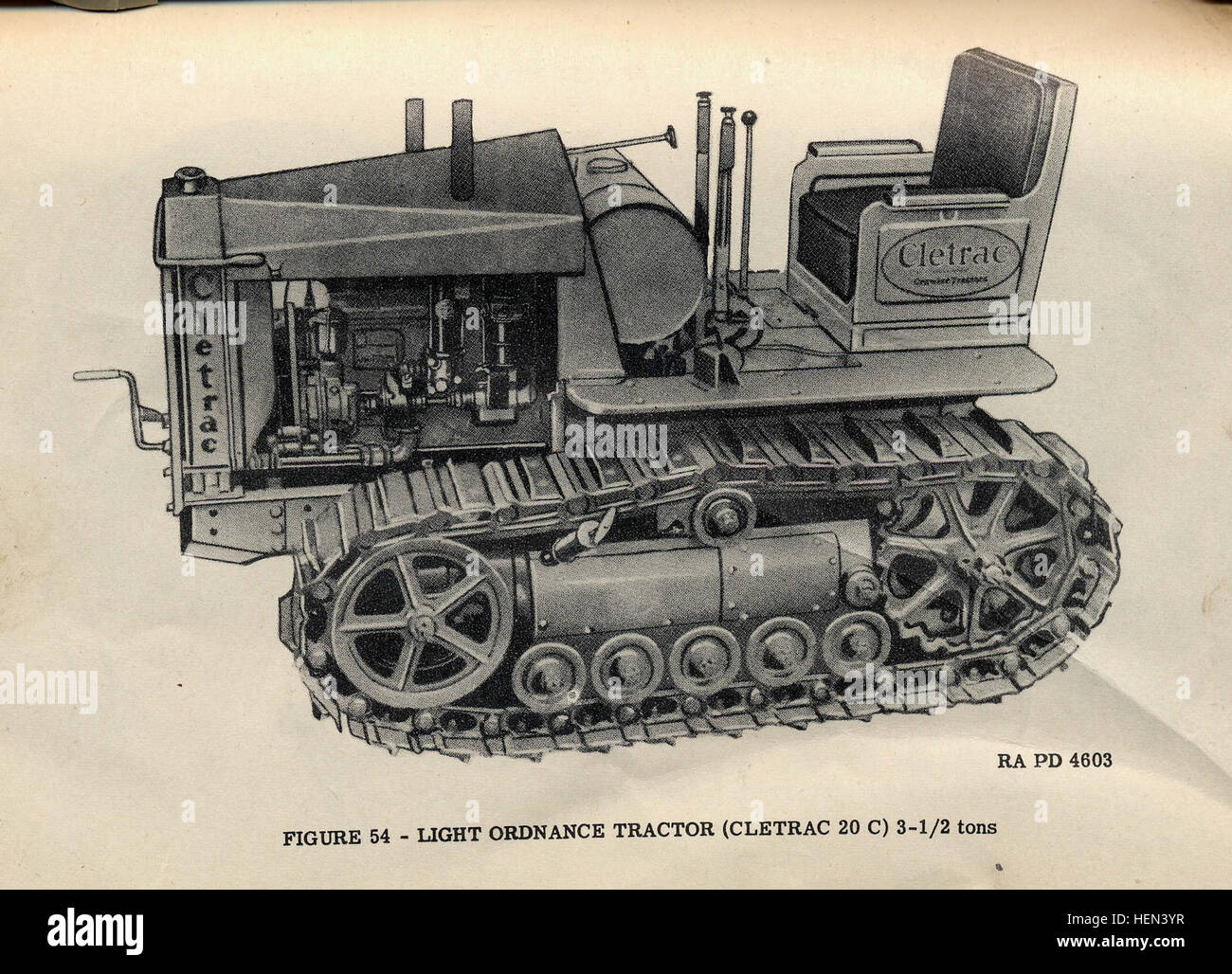 Lt. Ord. Tr. cletrac 20c Stock Photo - Alamy