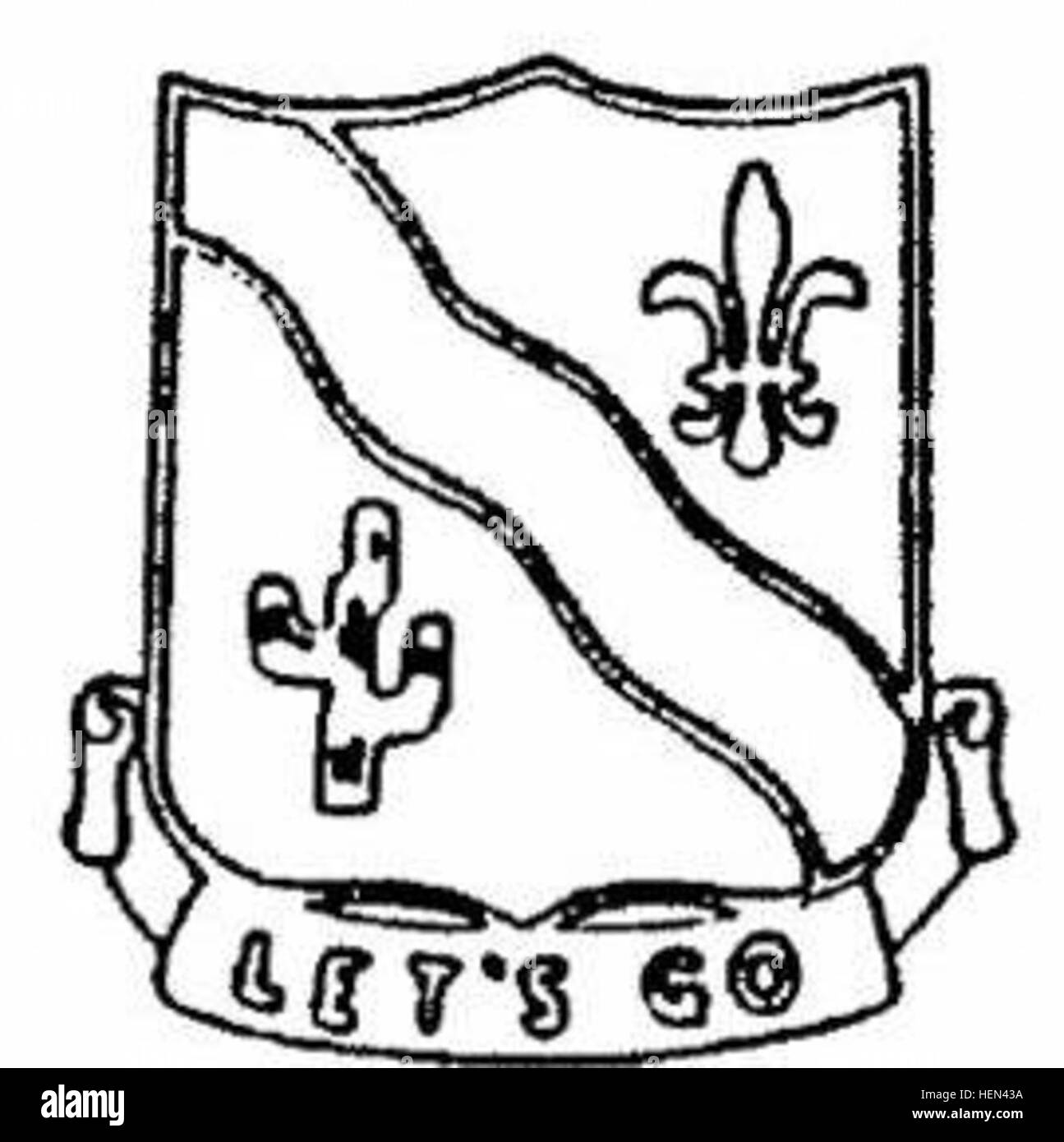 The 153rd Infantry Regiment crest, established in 1930, symbolizes unit ...