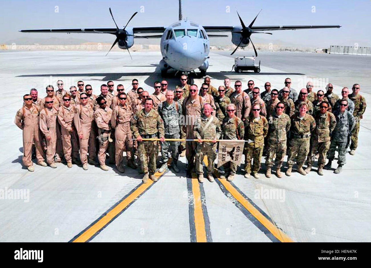 702d Expeditionary Airlift Squadron group photo Stock Photo - Alamy