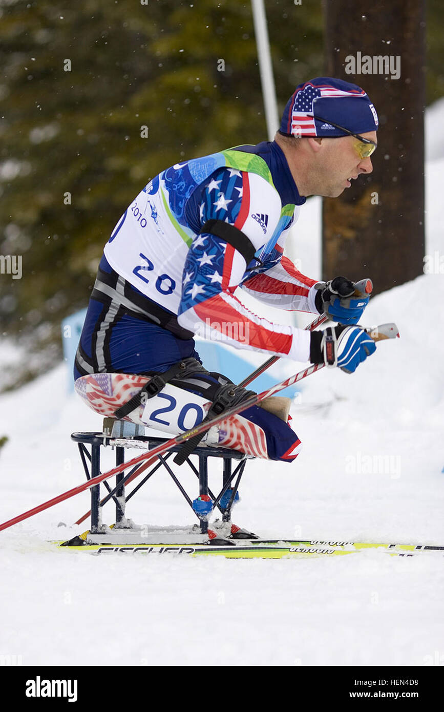 Andy Soule at the 2010 Paralympics (side view Stock Photo - Alamy