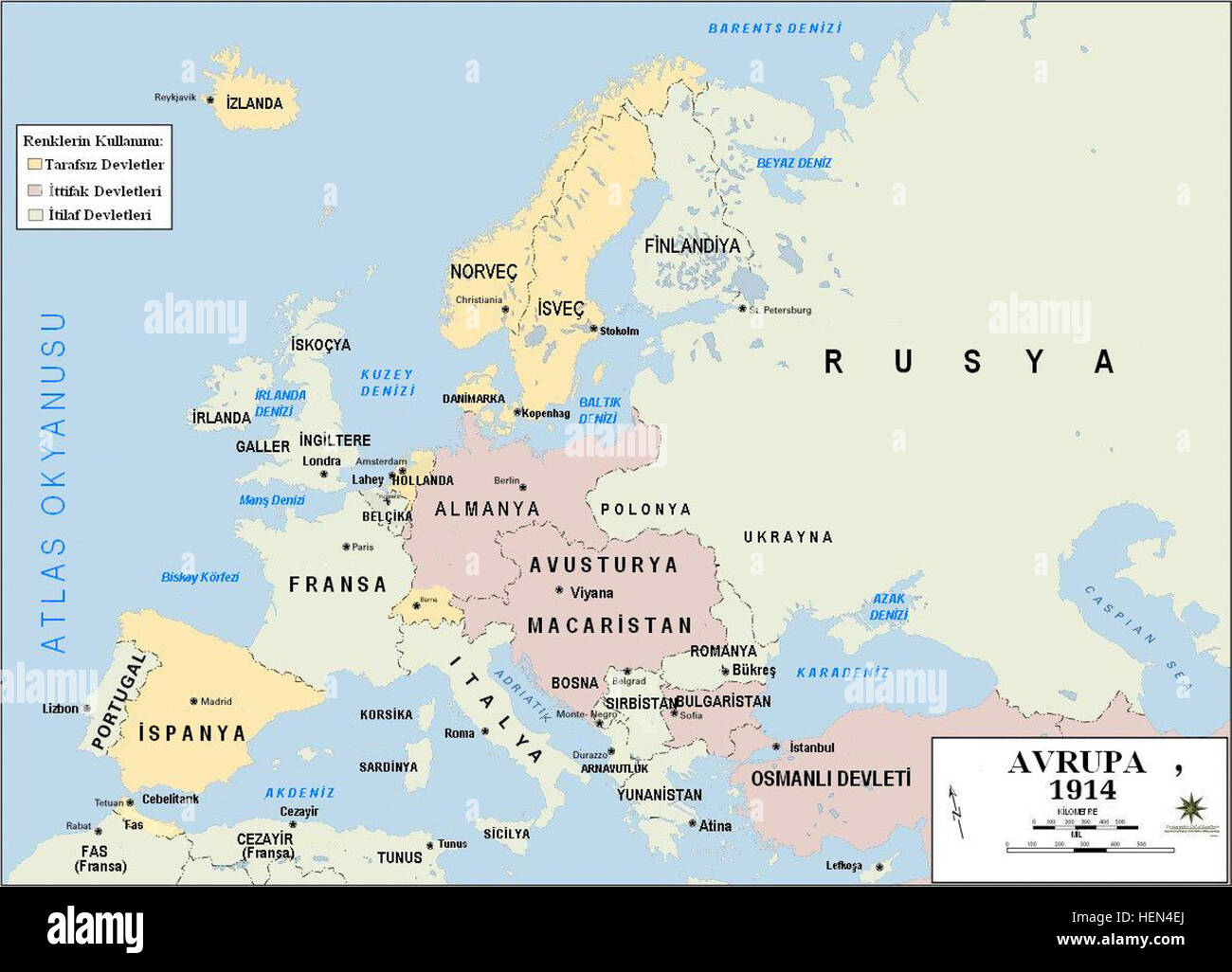 Map europe showing boundaries hi-res stock photography and images - Alamy