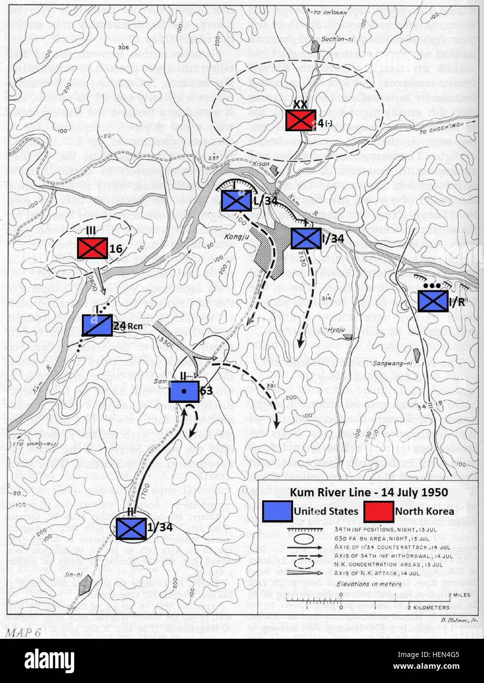 Battle of Kum River 14Jul1950 Stock Photo - Alamy