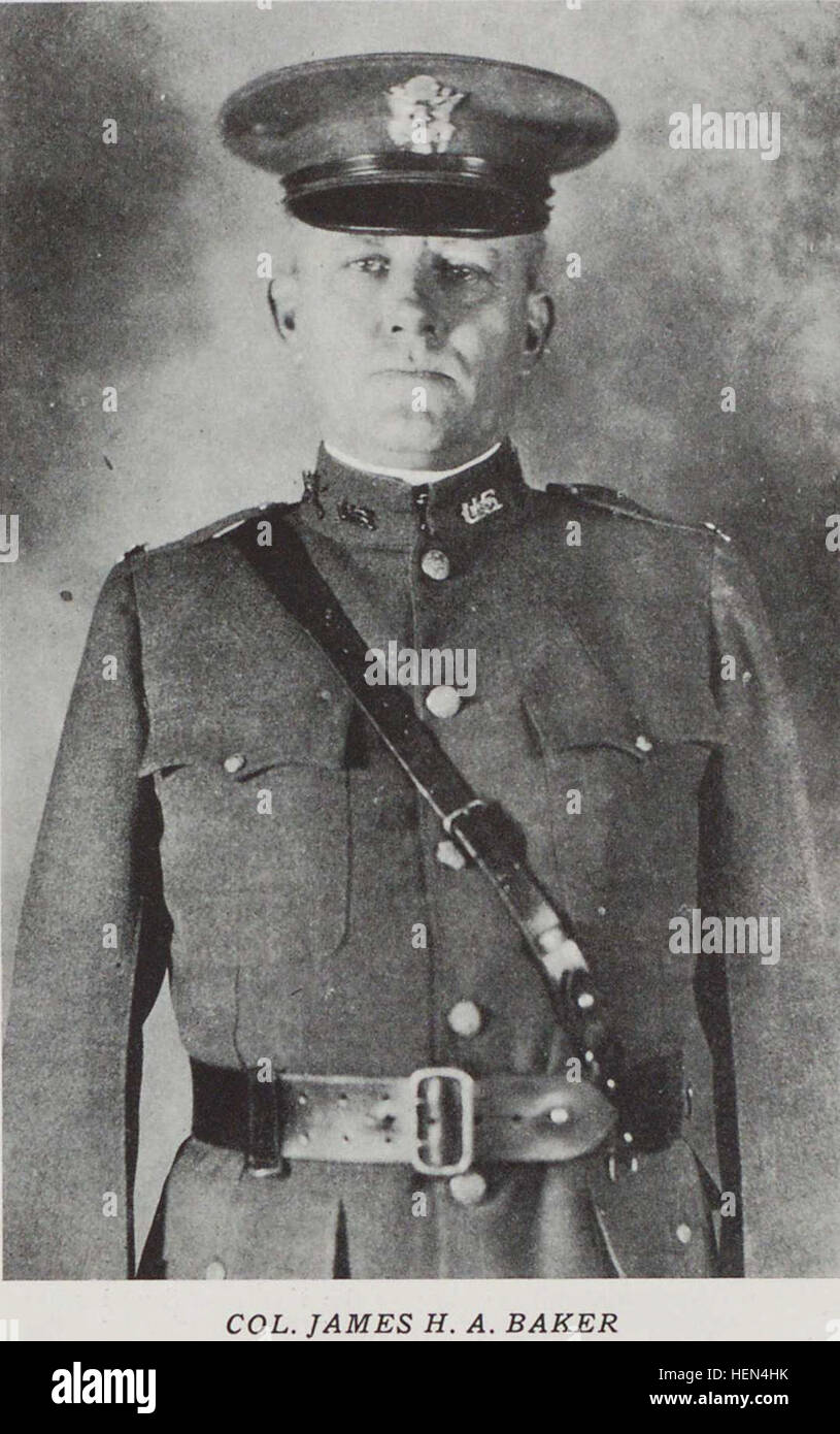 COL James H A Baker Stock Photo - Alamy