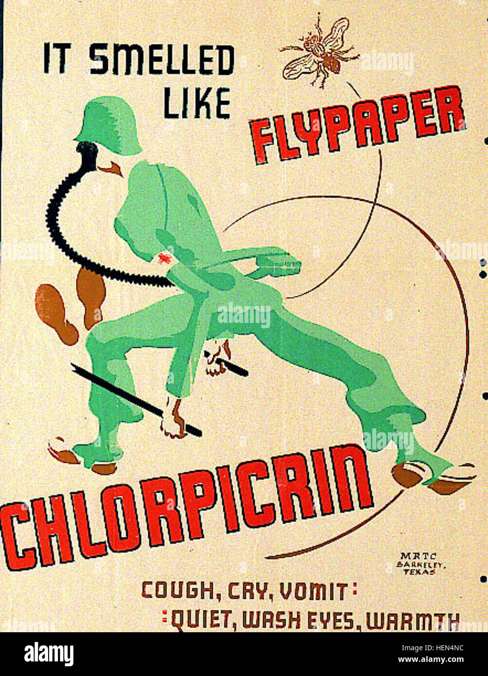 Chlorpicrin ww2 poster Stock Photo - Alamy