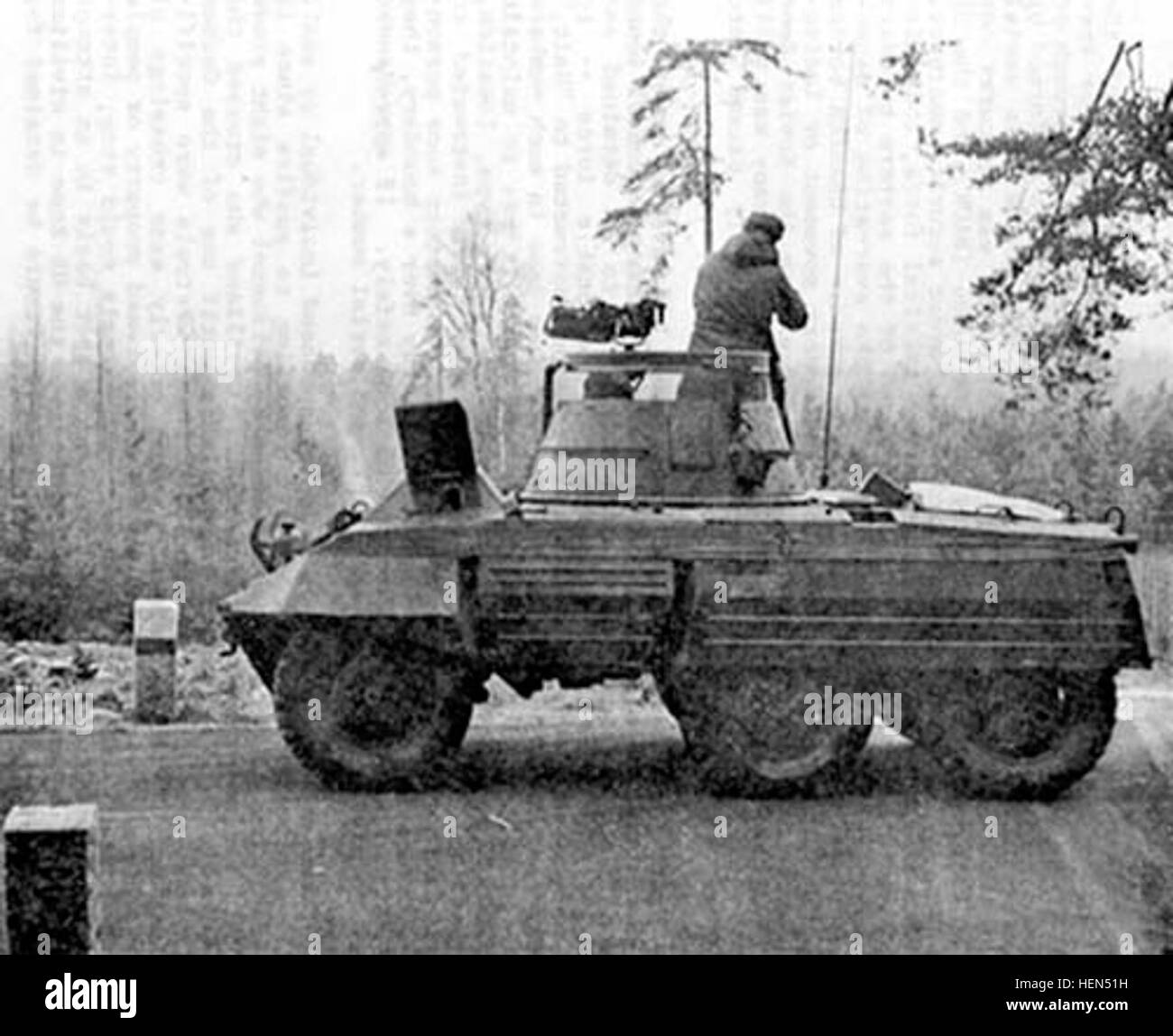 M8 armored car side view Stock Photo - Alamy