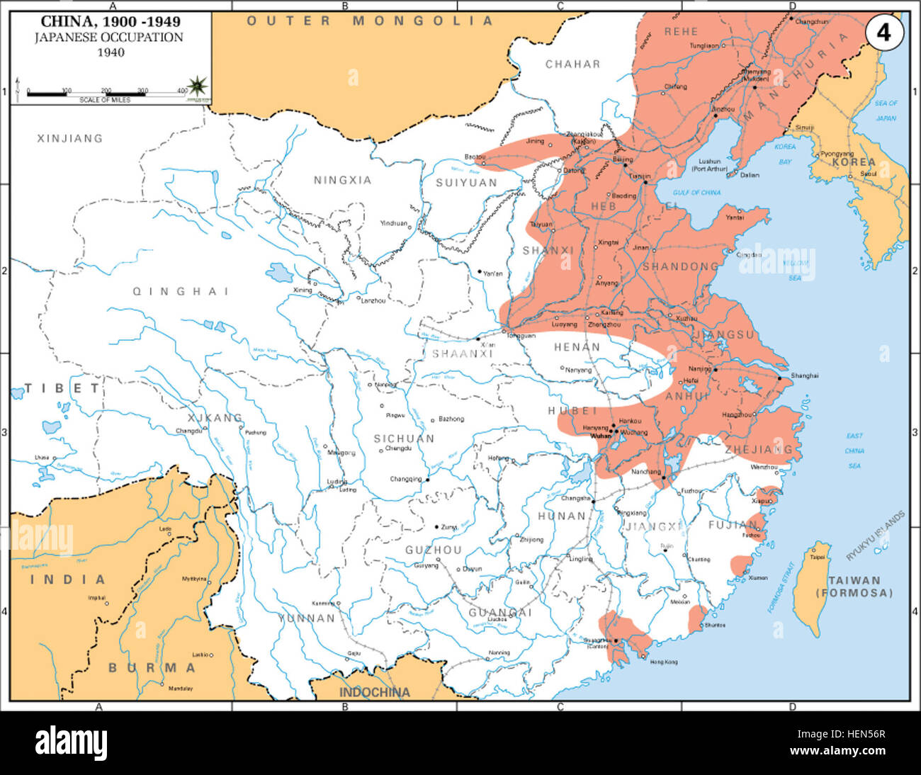 Japanese Occupation 1940 Stock Photo - Alamy