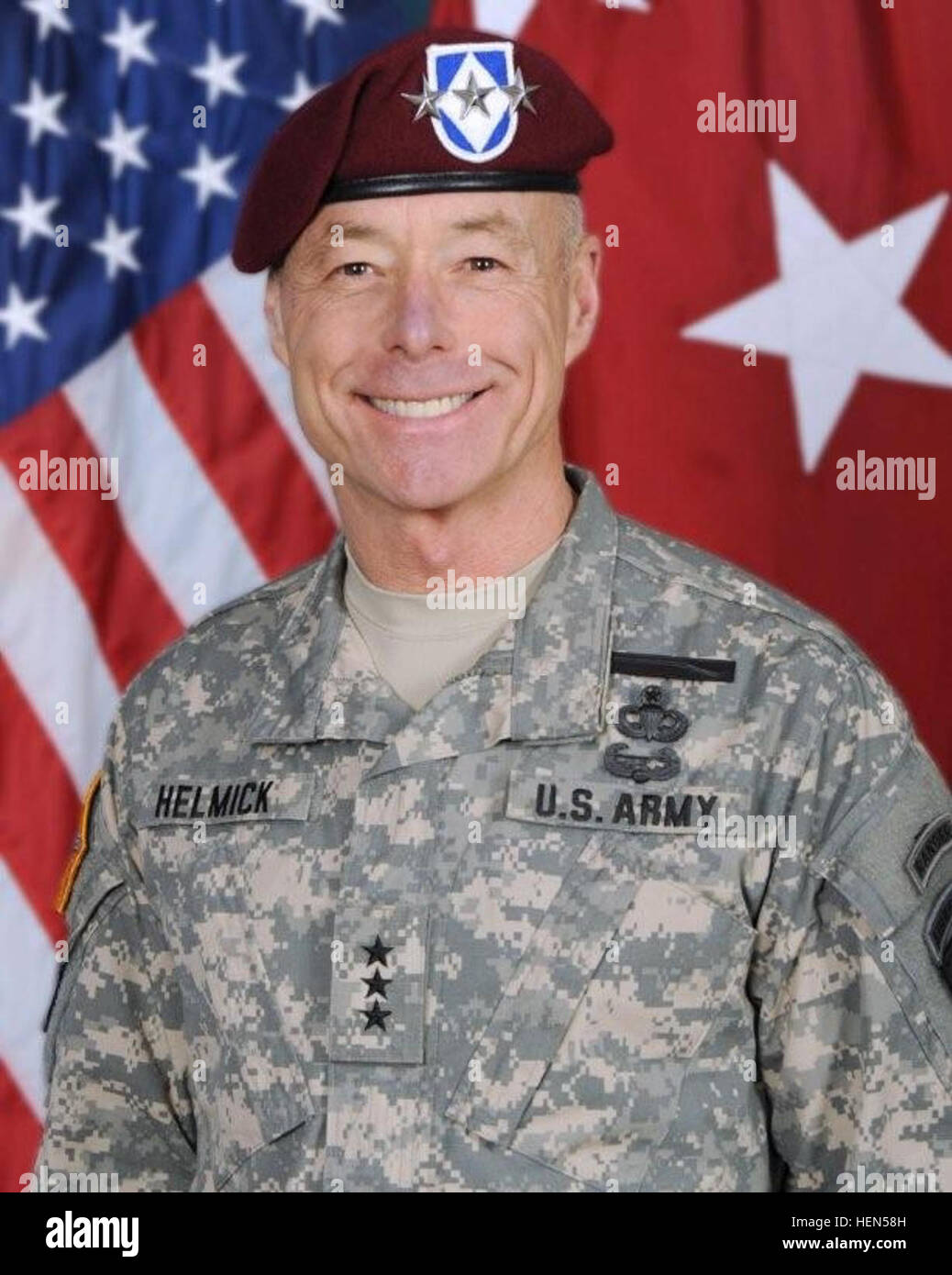 Official Command Photo of Frank Helmick Stock Photo - Alamy