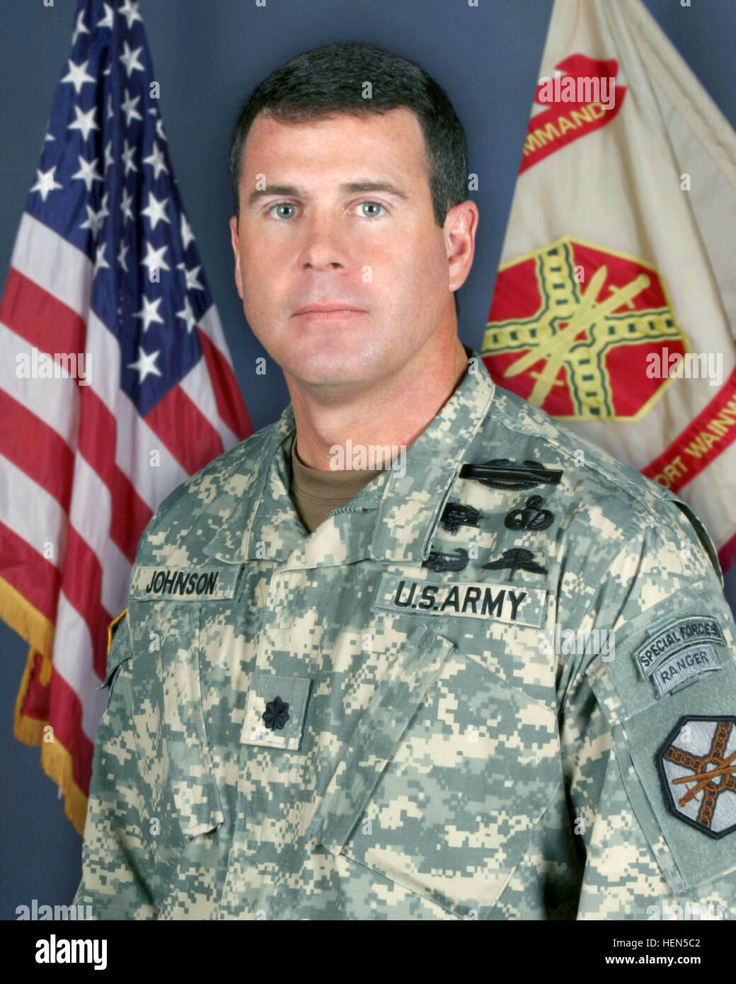 LTC Ronald Johnson official portrait Stock Photo - Alamy