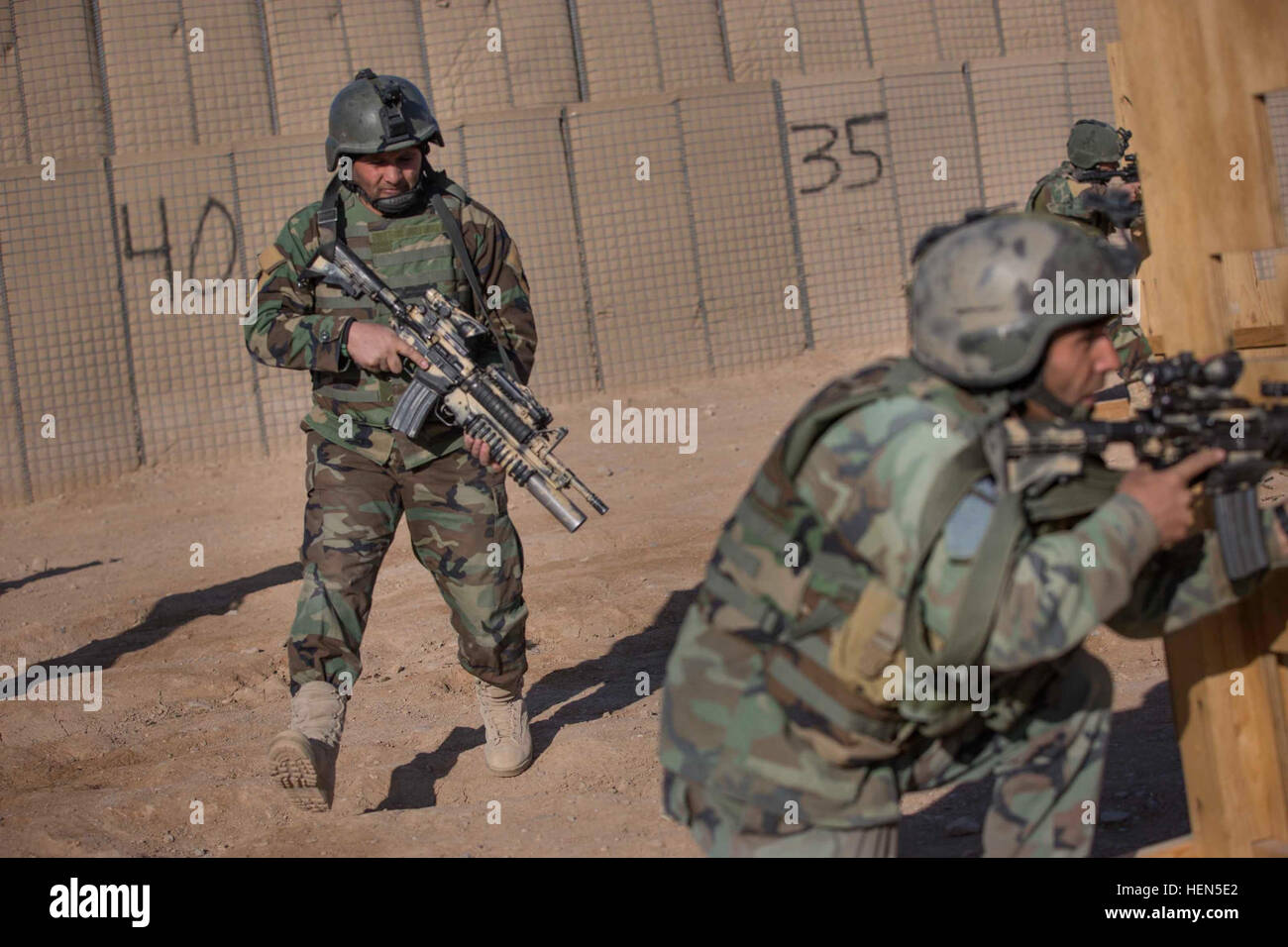 Afghan Commandos from 3rd Company, 7th Special Operations Kandak ...