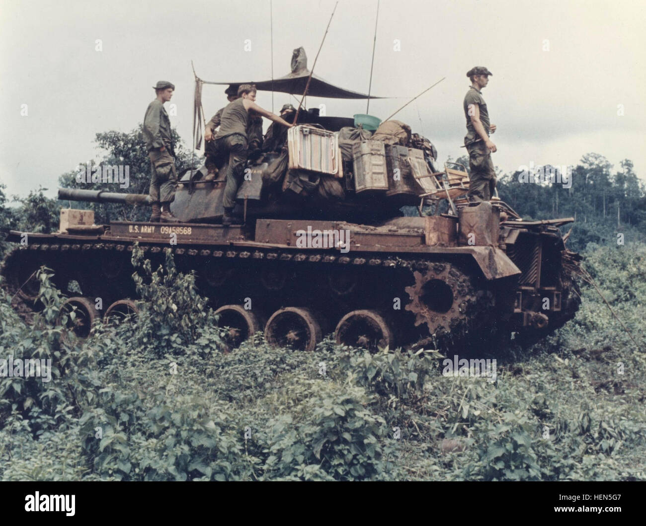 M-48 Patton tank in Vietnam 1969 Stock Photo - Alamy