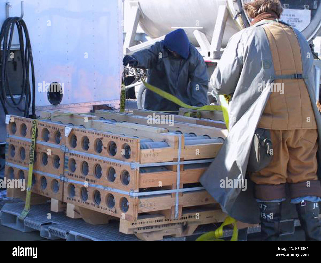 M55s (VX rockets) ready for transport Stock Photo - Alamy