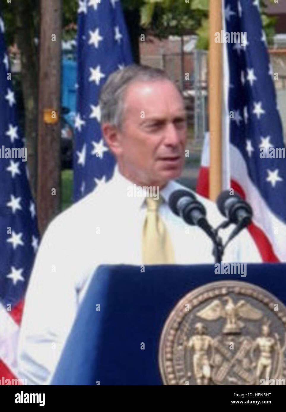 Michael Bloomberg speech cropped Stock Photo - Alamy