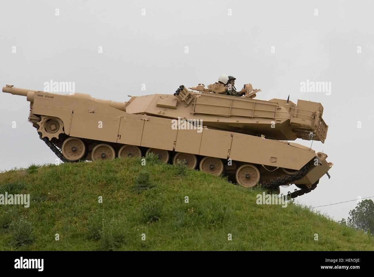 M1 tank rides at the test track Stock Photo - Alamy