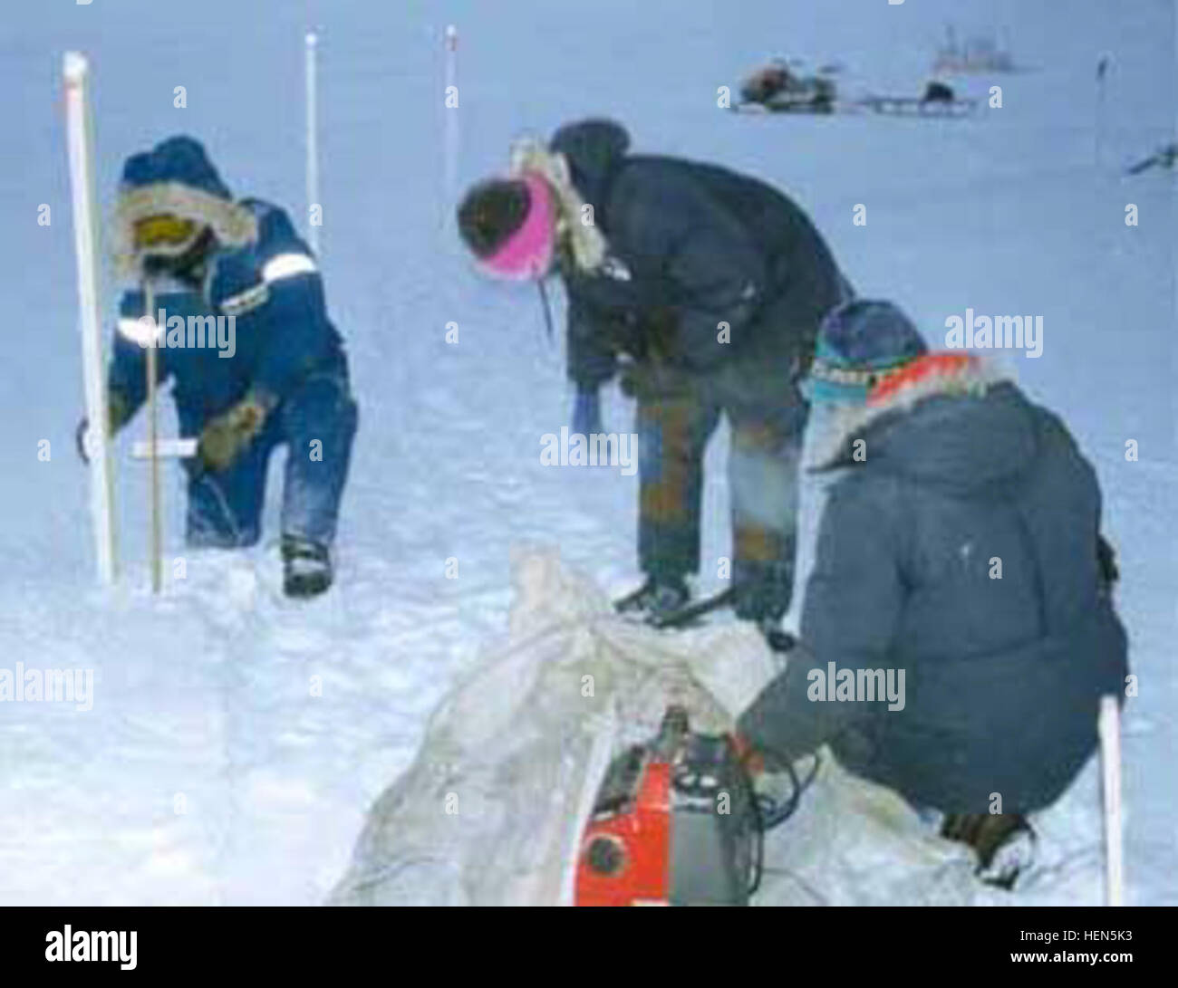 Measuring Sea Ice Mass Balance Stock Photo - Alamy