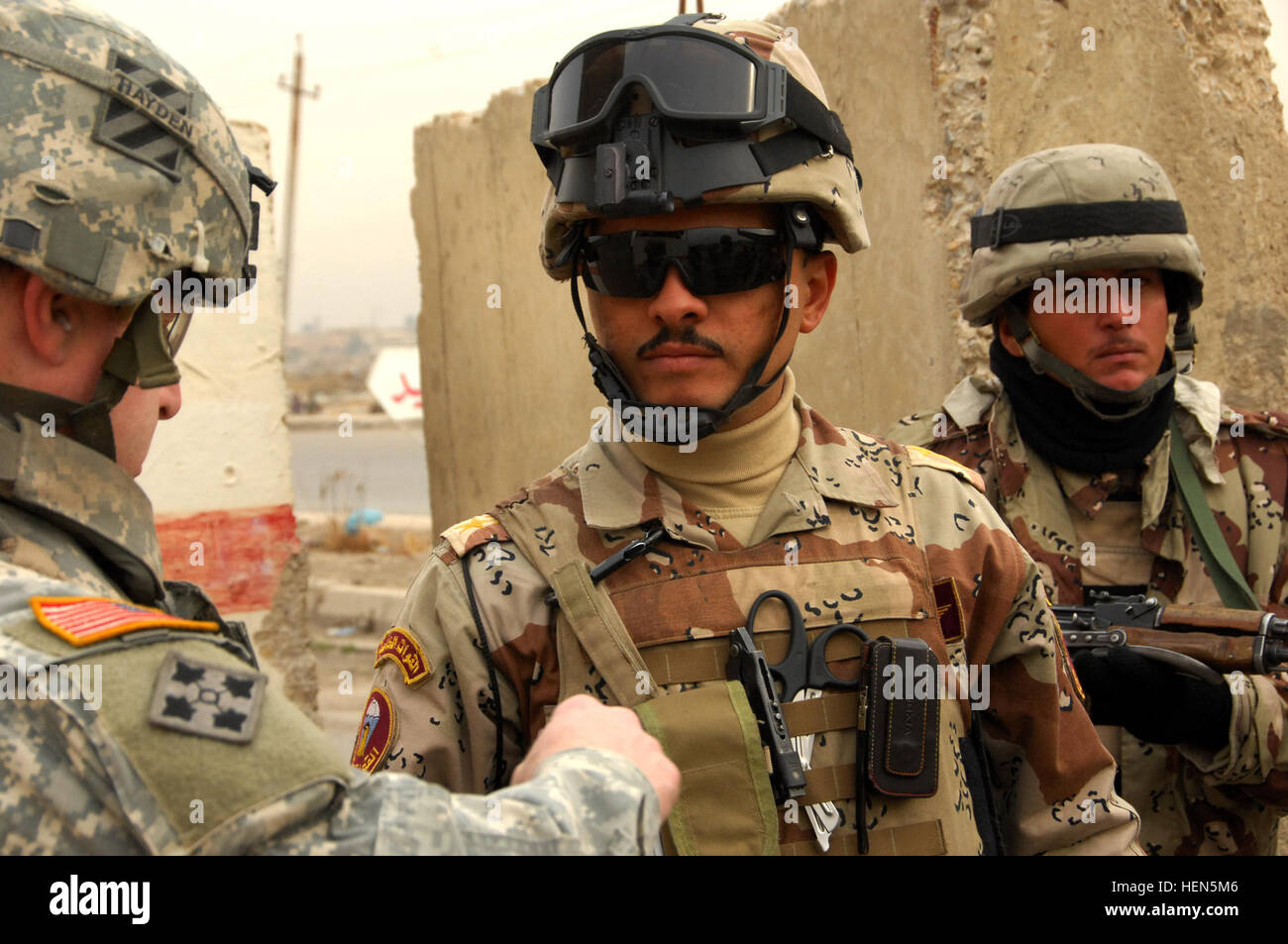 U.S. Army Maj. Timothy Hayden, team chief, Military Transition Team ...