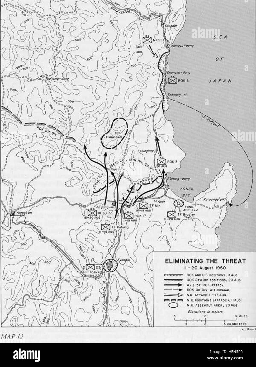 P'ohang-dong Map 2 Stock Photo - Alamy