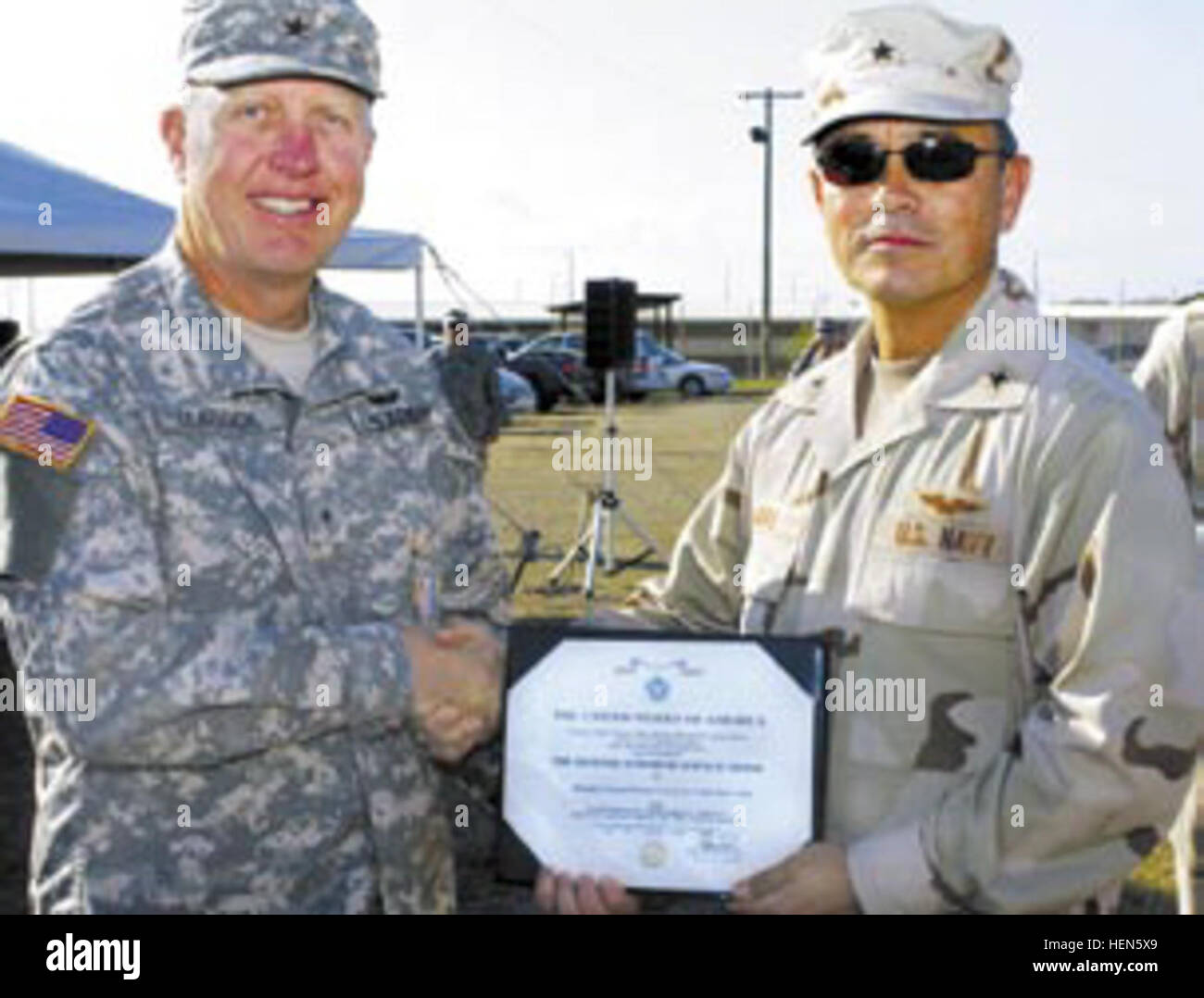 Rear Admiral Harry Harris gives Defense Superior Service Medal to ...