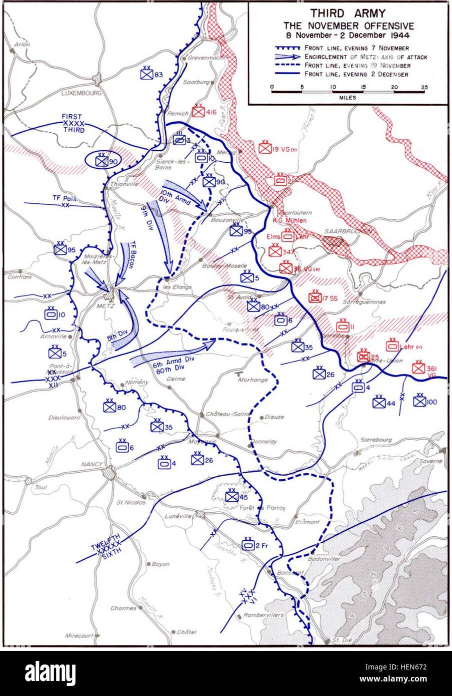 Third Army November Offensive Stock Photo - Alamy