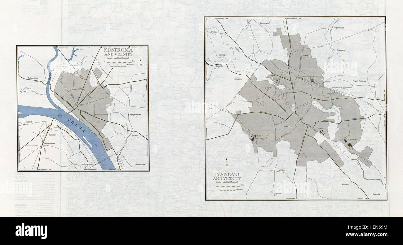 Map of kostroma hi-res stock photography and images - Alamy