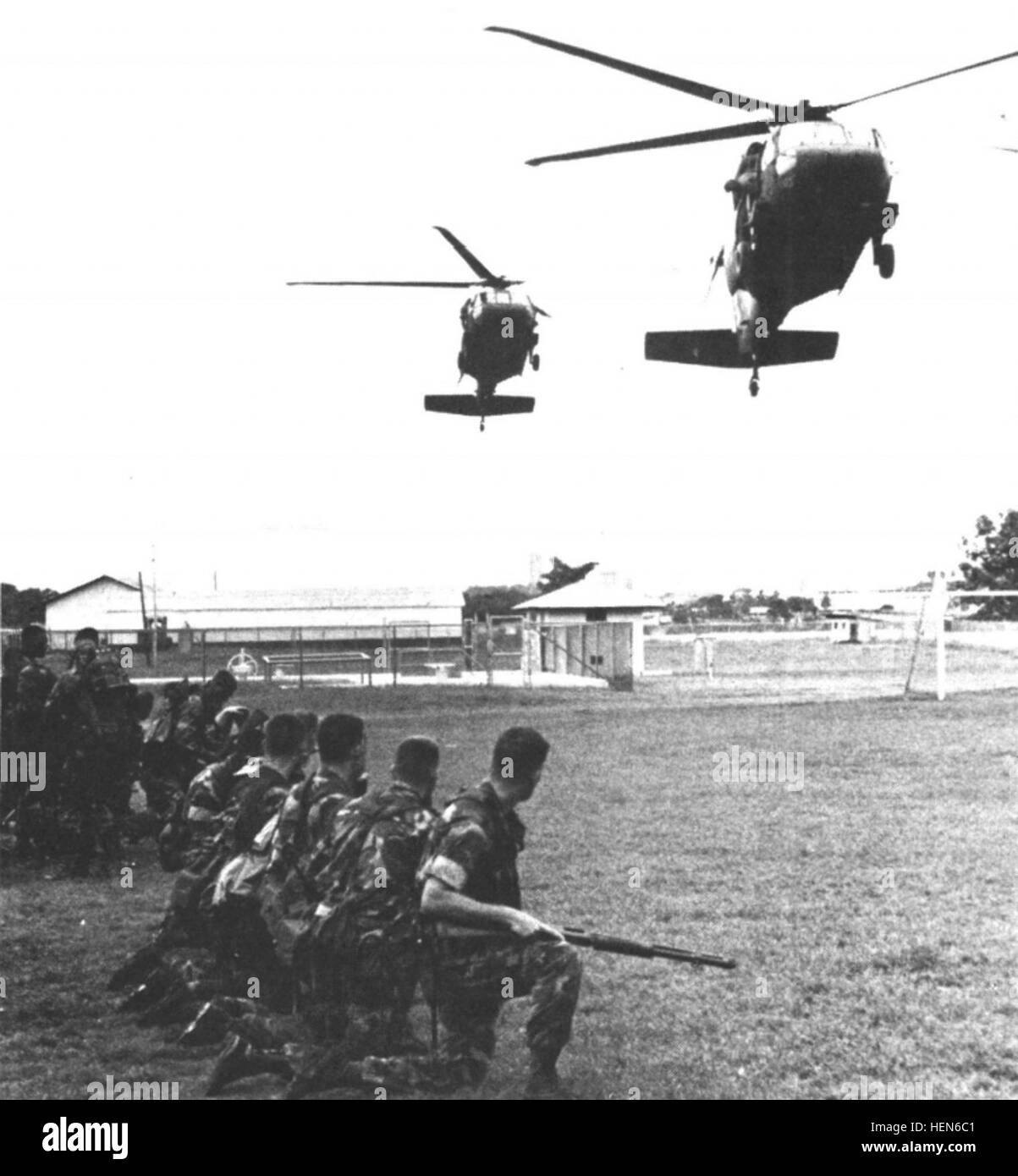 UH-60A Black Hawks from TM Shadow at Rodman Naval Station to pick up ...