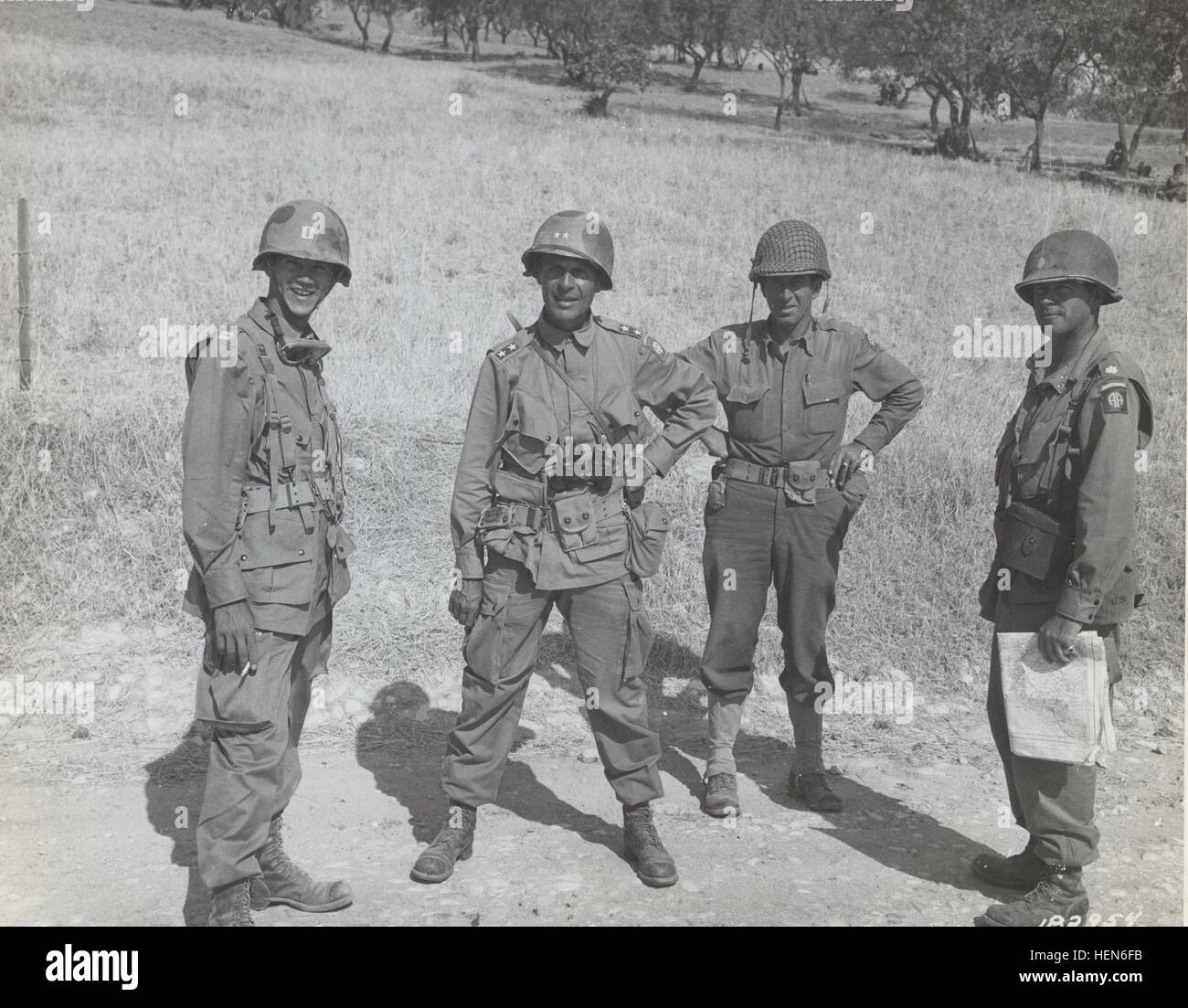 US Army General Matthew Ridgway, Ribera, Sicily, 25 July 1943 Stock ...