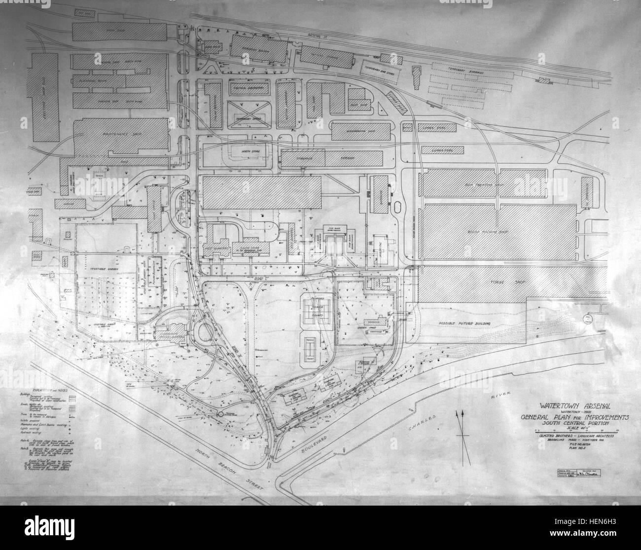 Landscaping plan Black and White Stock Photos & Images - Alamy