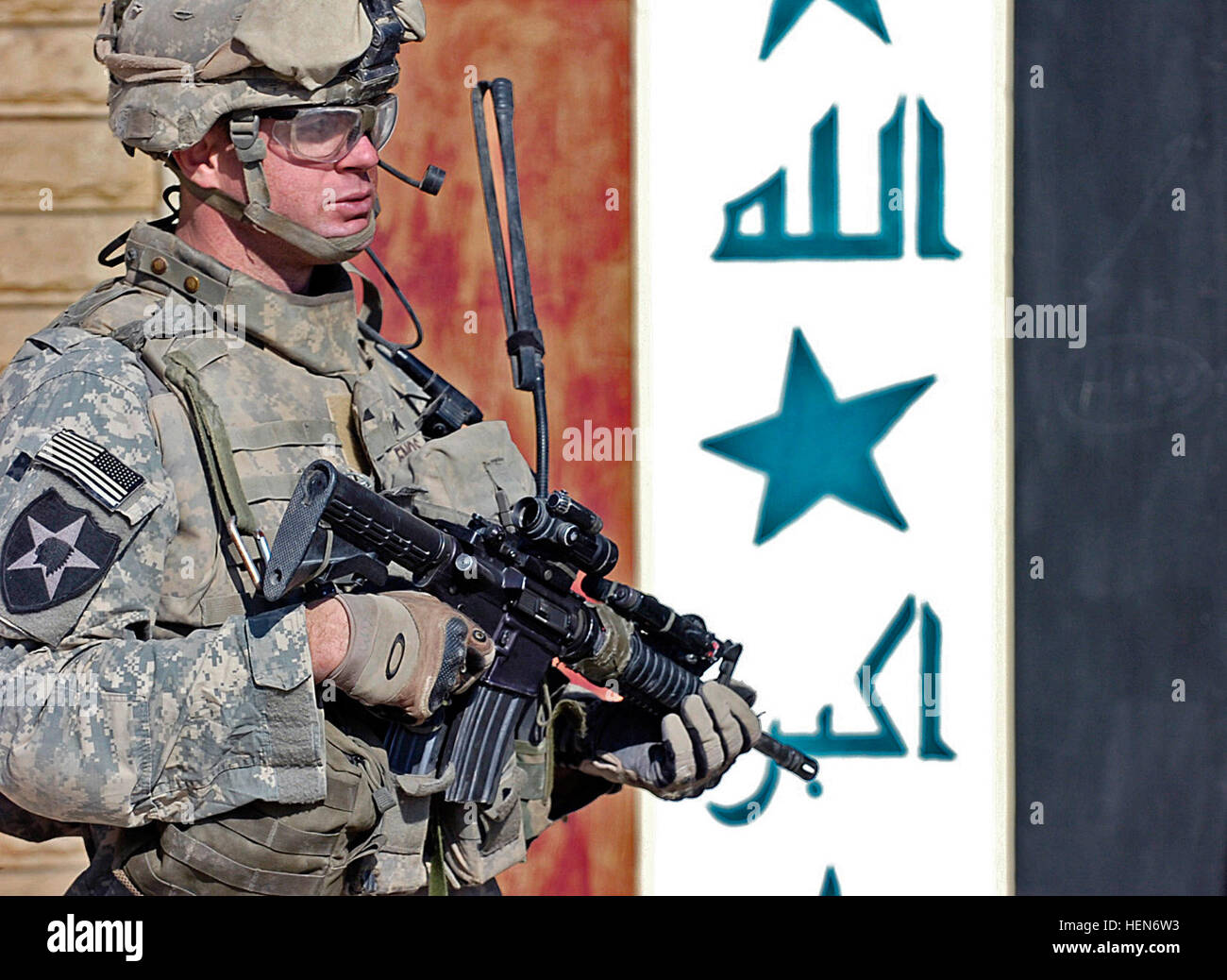 Sgt. Casey Enos, platoon sergeant of the Personal Security Detachment ...