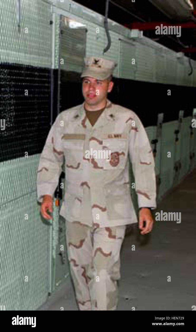 Petty Officer on a Guantanamo cell block Stock Photo - Alamy