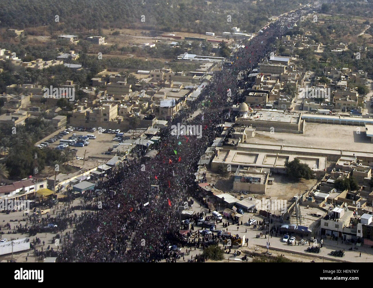 Pilgrims gather for the Ashura ritual in Karbala, Iraq, Jan. 19, 2008 ...