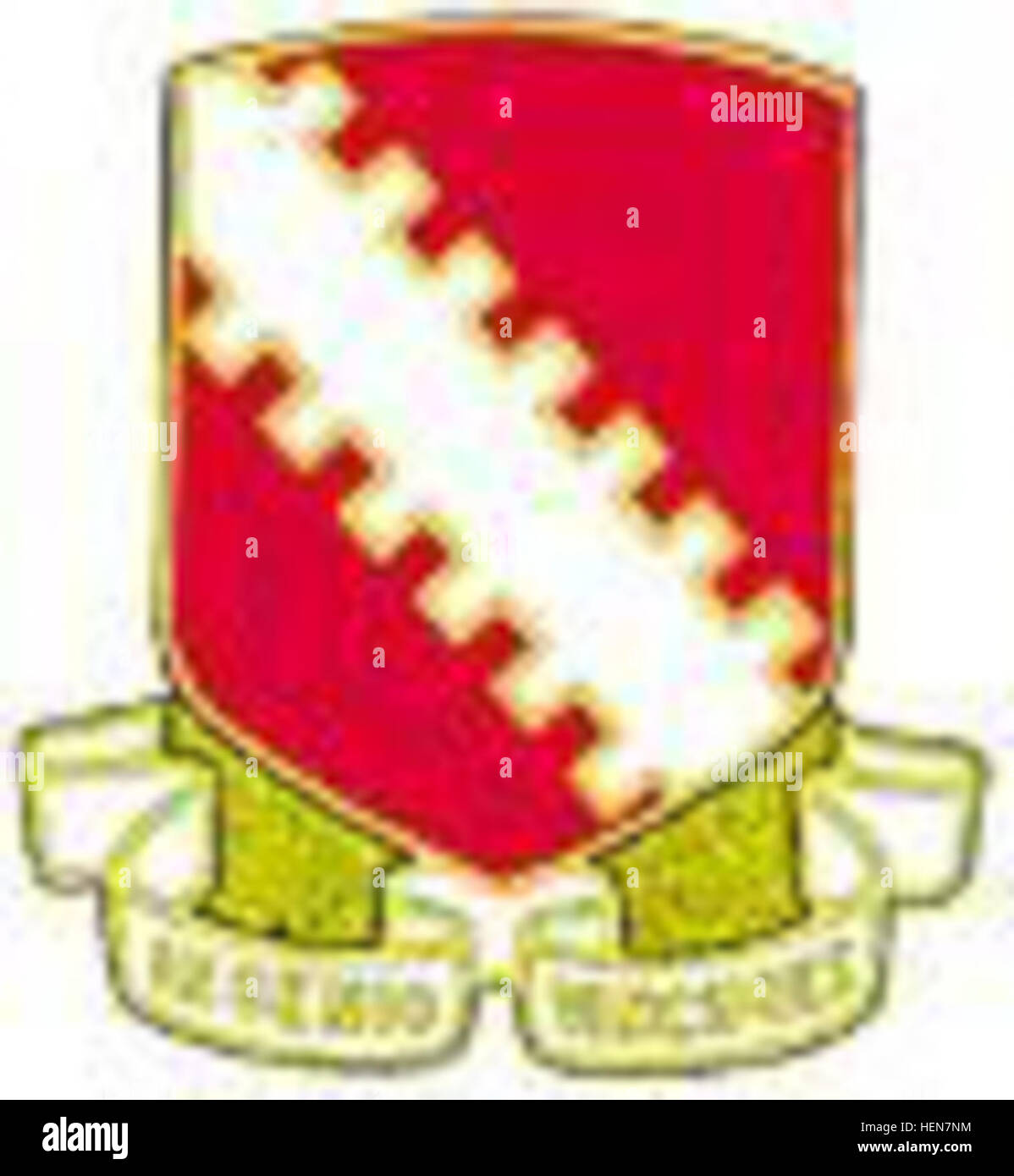 The 25th Engineer Battalion displays its Distinctive Unit Insignia (DUI ...