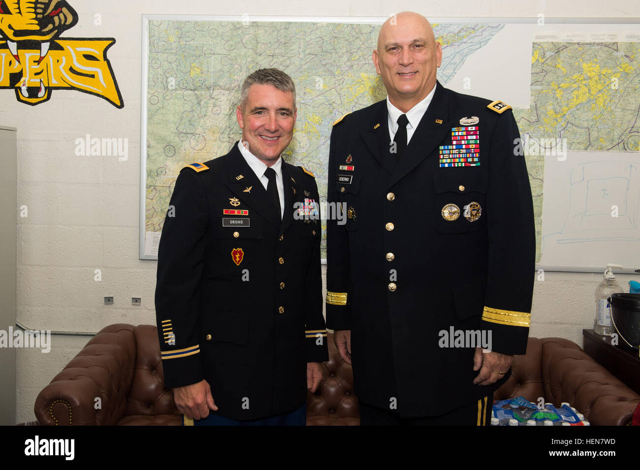 U.S. Army Chief of Staff Gen. Ray Odierno pose for a photo with CW4 ...